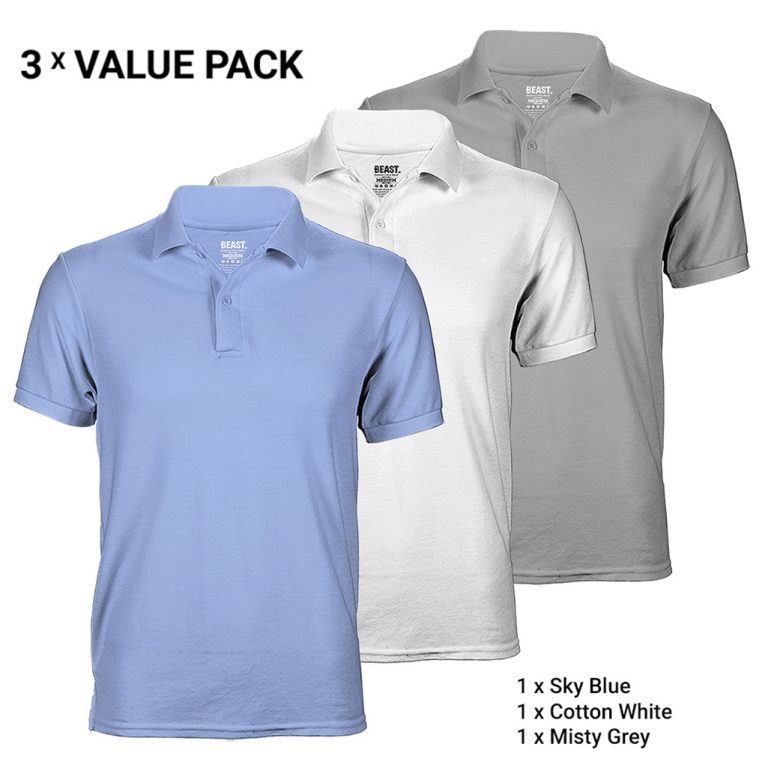 Mens Polo T Shirts Bundle Pack 0077 Premium Menswear At Best Value