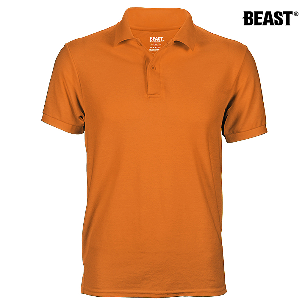 Blaze Orange Men's Polo T Shirt | Premium Menswear at Best Value Prices