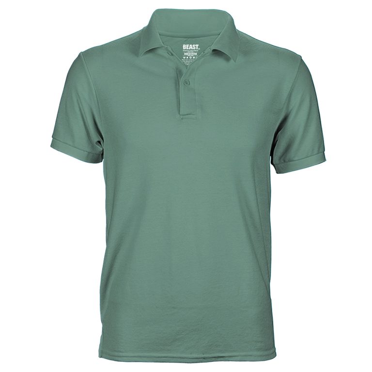 Sage Green Men's Polo T Shirt | Premium Menswear at Best Value Prices